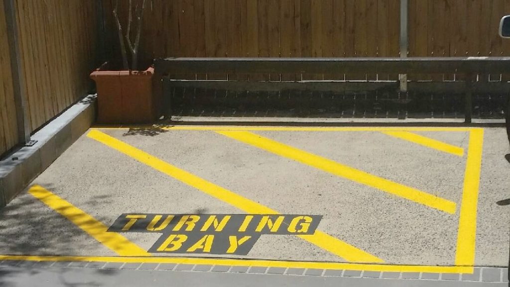 Line marking turning bay - Signamic Signs and Line Marking